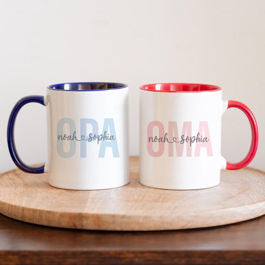 Oma and Opa Mug Set, Custom Grandpa Grandma Gift, This Amazing Grandpa ...