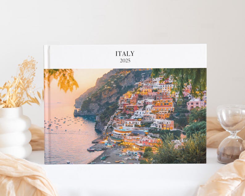 Italy Photo Album Book, Personalized Photo Album, Our Adventure Book ...