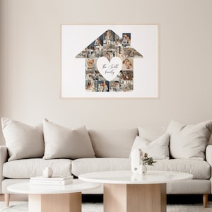 House Photo Collage, Family Photo Collage, Custom Photo Collage, Family ...