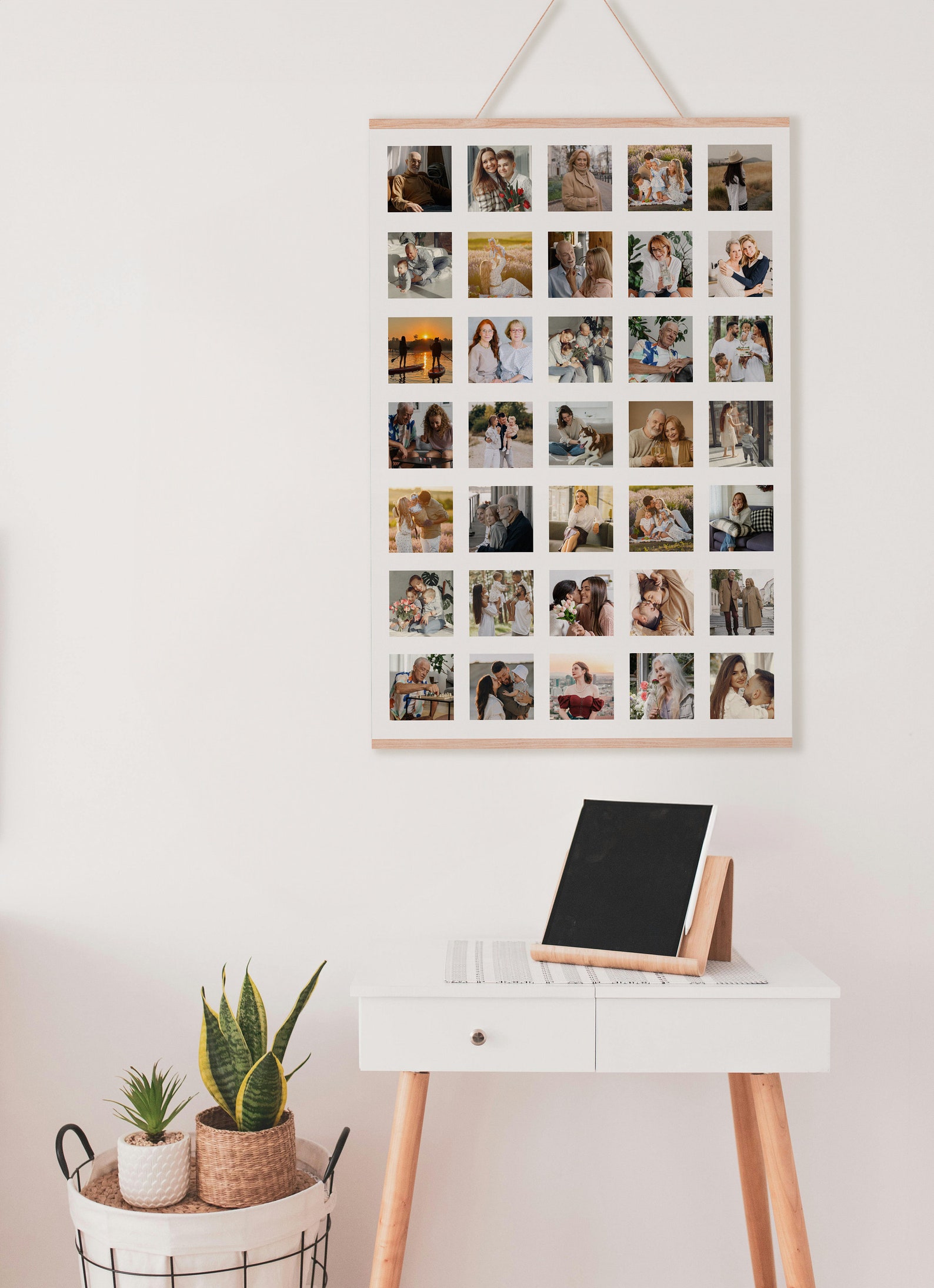 Large Photo Collage Poster Hanger, Picture Display for Wall, Gift for ...