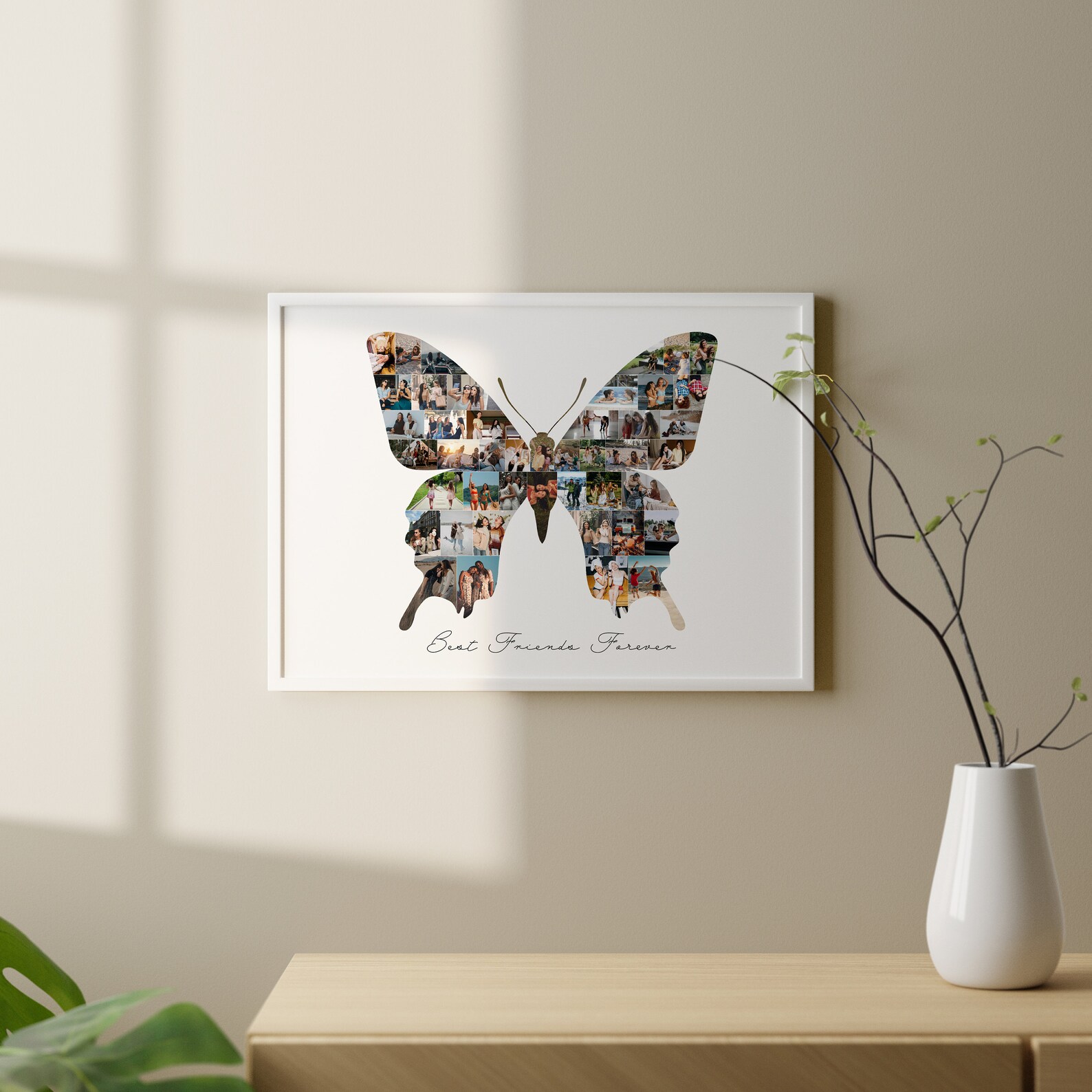 Butterfly Photo Collage Best Friend Birthday Gift Party - Etsy