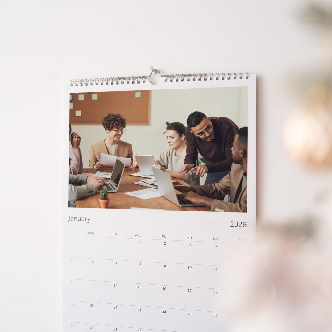 Funny Coworker Calendar 2026, Personalized Office Photo Calendar ...
