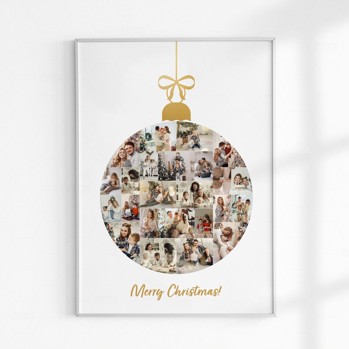 Christmas Ornament Photo Collage, Birthday Photo Collage, Personalized ...