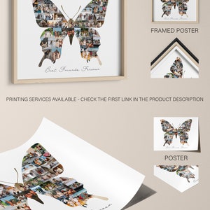 Butterfly Photo Collage, Best Friend Birthday Gift, Party Decoration ...