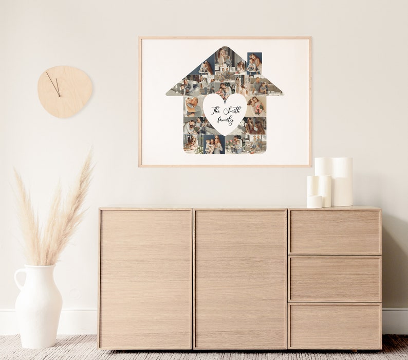 House Photo Collage, Family Photo Collage, Custom Photo Collage, Family ...