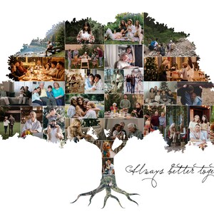 Family Tree Collage Custom Family Tree Photo Personalized | Etsy