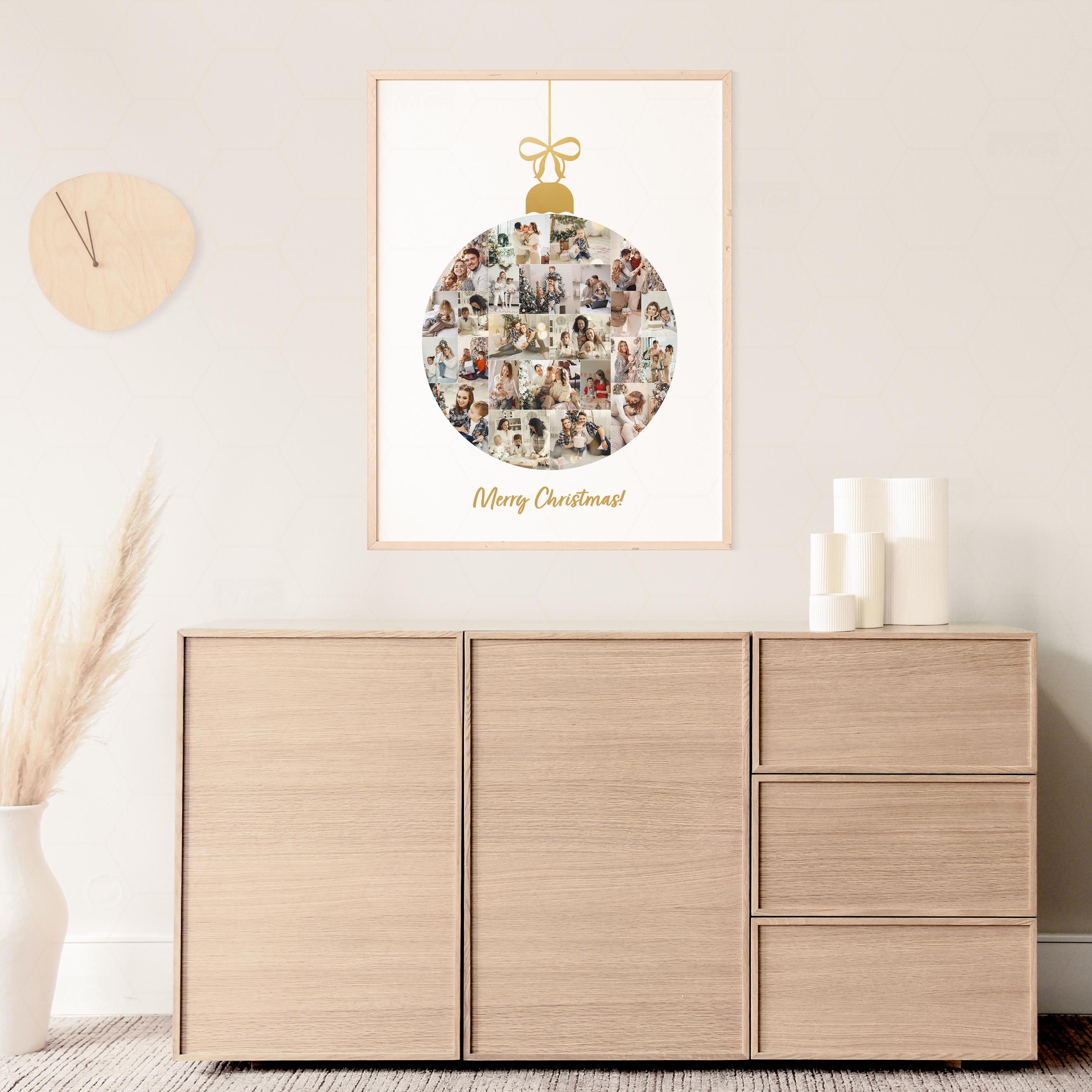 Christmas Ornament Photo Collage, Birthday Photo Collage, Personalized ...
