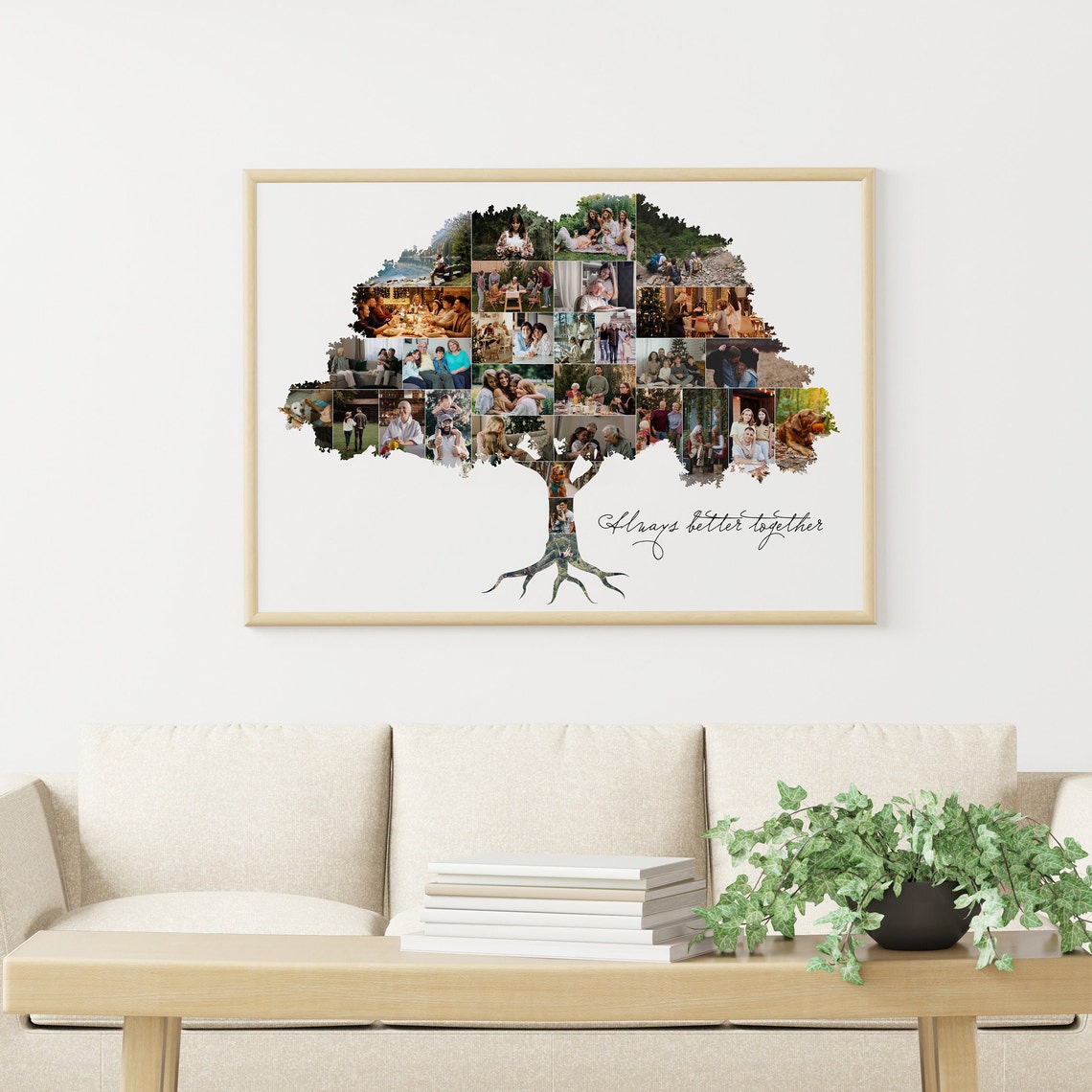 Family Tree Collage Custom Family Tree Photo Personalized | Etsy