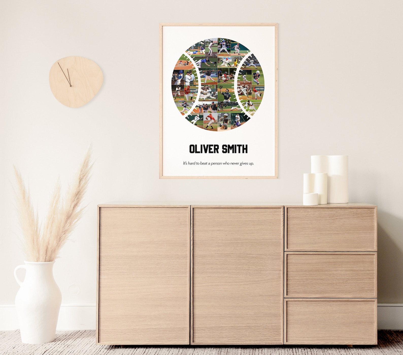 Baseball Photo Collage, Senior Night Gift, Sport Photo Collage ...