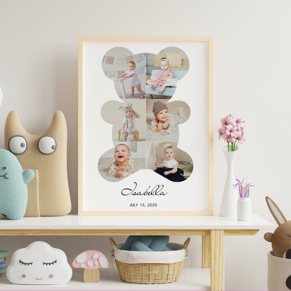 Baby Collage Photo Newborn Photo Collage Baby Birthday - Etsy