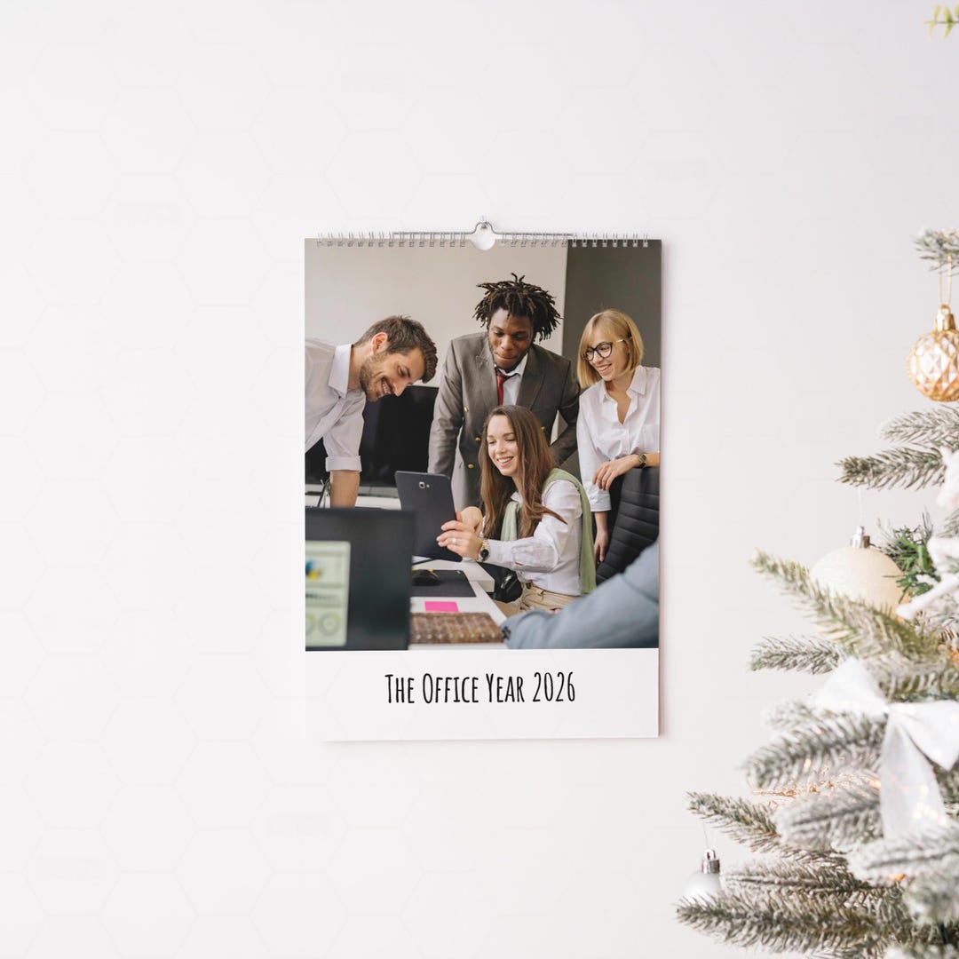 Custom Work Team Calendar 2026, Gift for Colleagues, Personalized ...