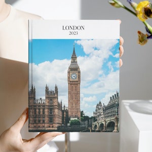 London Photo Album Book, Custom Photo Album, UK Travel Memories Photo ...