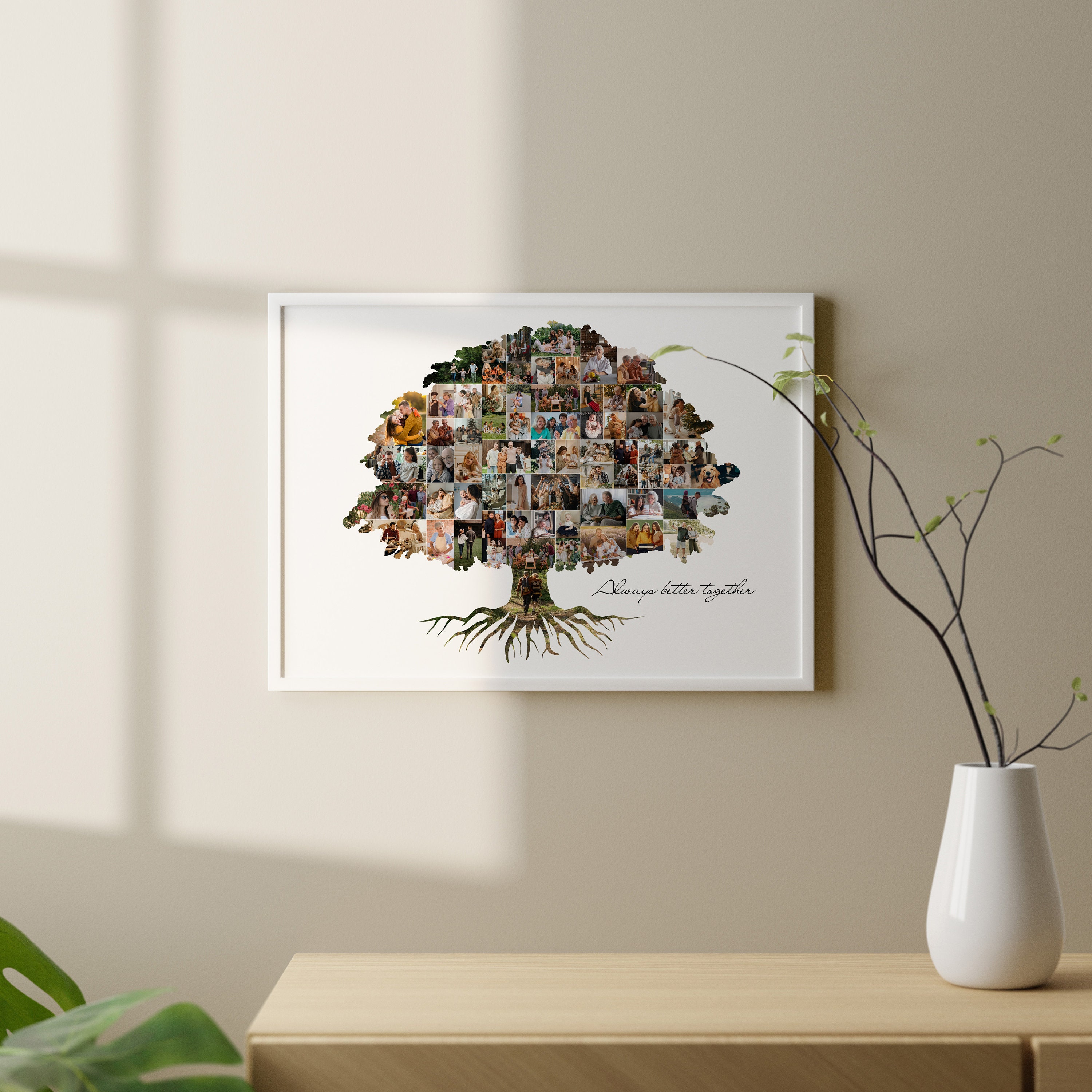 Family Tree Collage Custom Family Tree Photo Personalized - Etsy UK