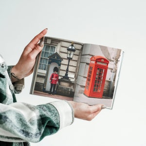 London Photo Album Book, Custom Photo Album, UK Travel Memories Photo ...