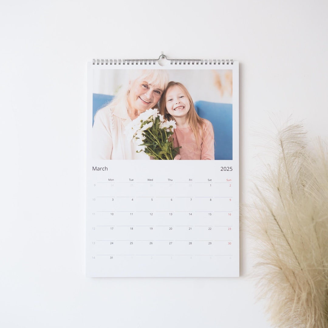 2025 Personalized Calendar, Family Photo Calendar, Grandparents Gift ...