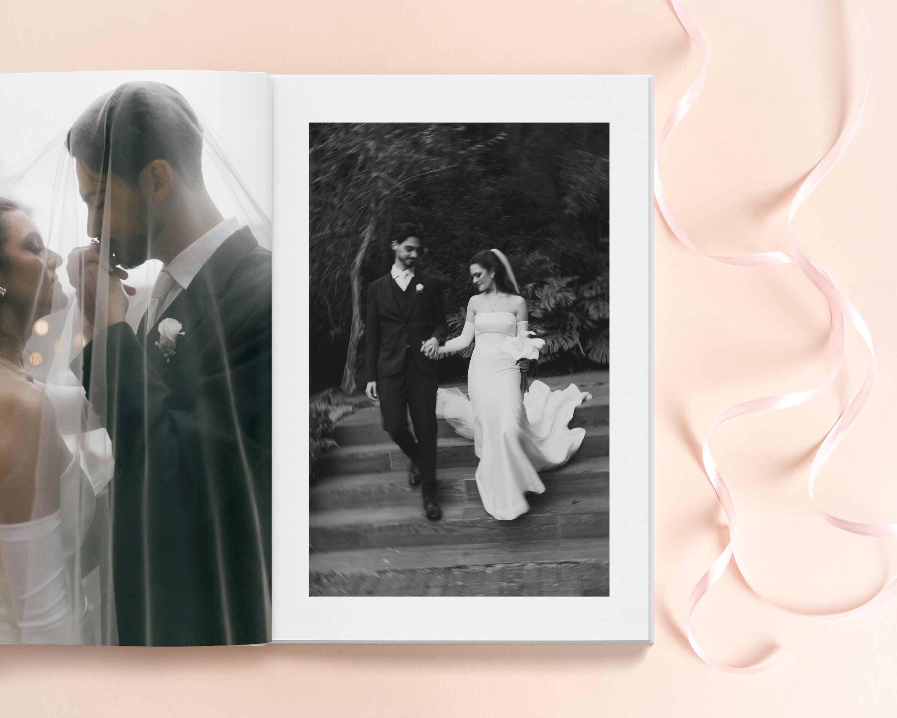 Personalized Wedding Photo Book 8x11 – Wedding Keepsake With Photo on ...