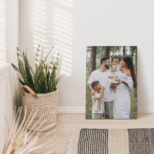 Customizable Family Photo Canvas, Custom Canvas Print, Personalized ...