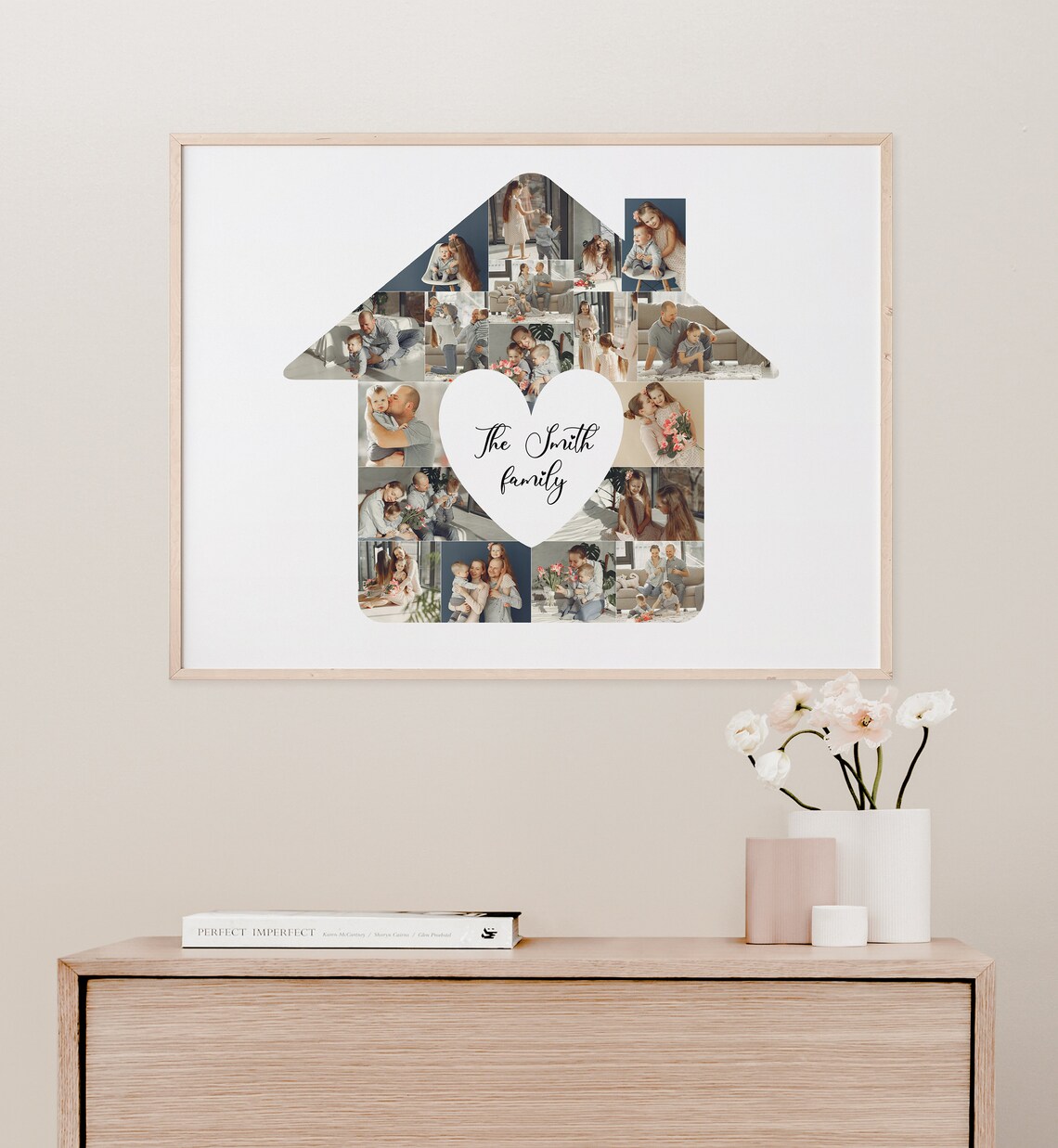 House Photo Collage, Family Photo Collage, Custom Photo Collage, Family ...
