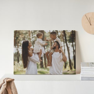 Customizable Family Photo Canvas, Custom Canvas Print, Personalized ...