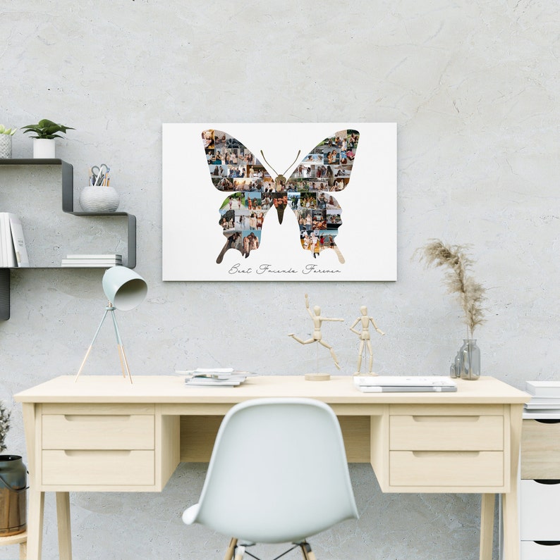 Butterfly Photo Collage Best Friend Birthday Gift Party - Etsy