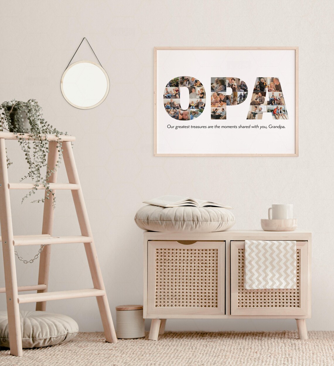 Opa Photo Collage, Opa Personalized Gift, Photo Collage Gift, Gift From ...