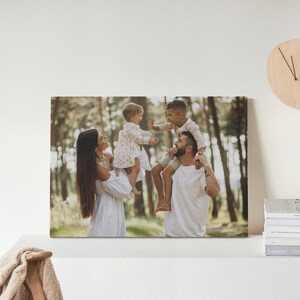 Customizable Family Photo Canvas, Custom Canvas Print, Personalized ...