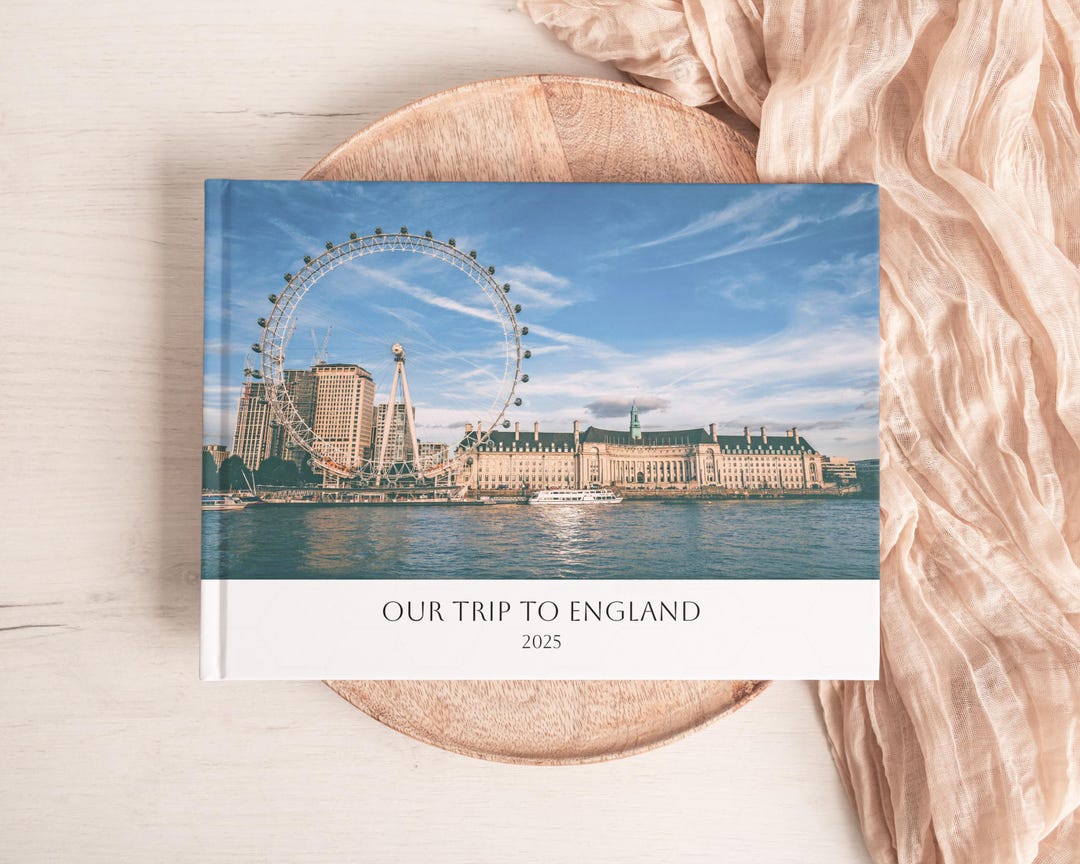 England Photo Album Printed, Personalized Travel Photo Album, Vacation ...