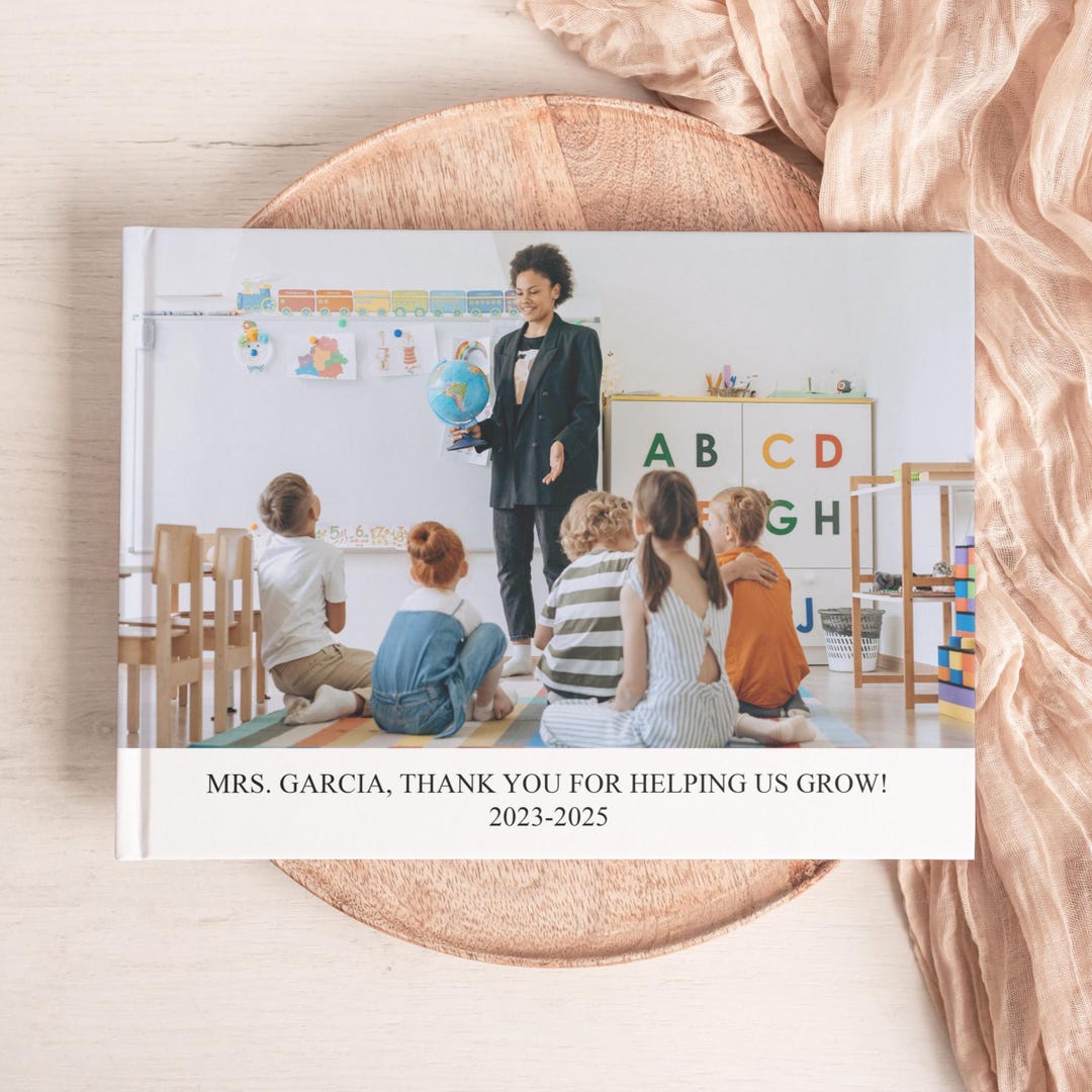 Personalized School Photo Album, Custom Teacher Appreciation Gift - Etsy