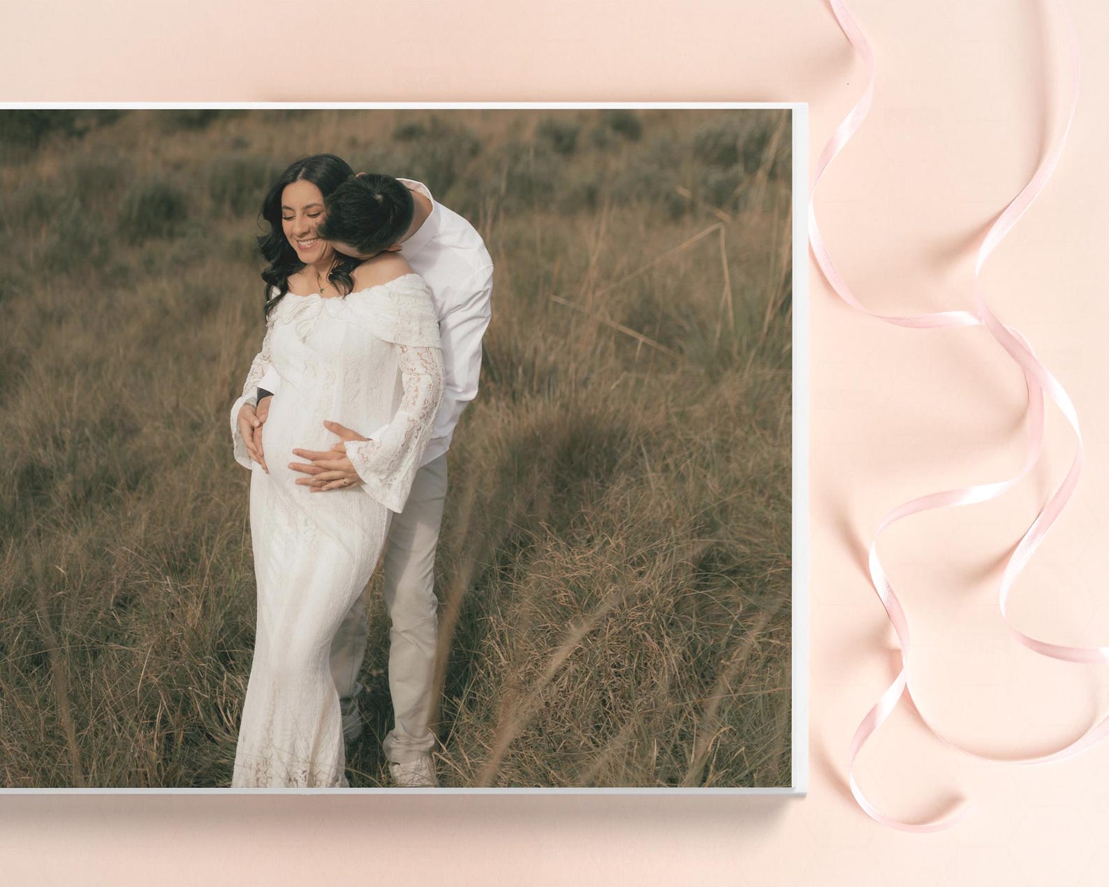 Custom Maternity Photo Album Printed – Personalized Pregnancy Photo ...