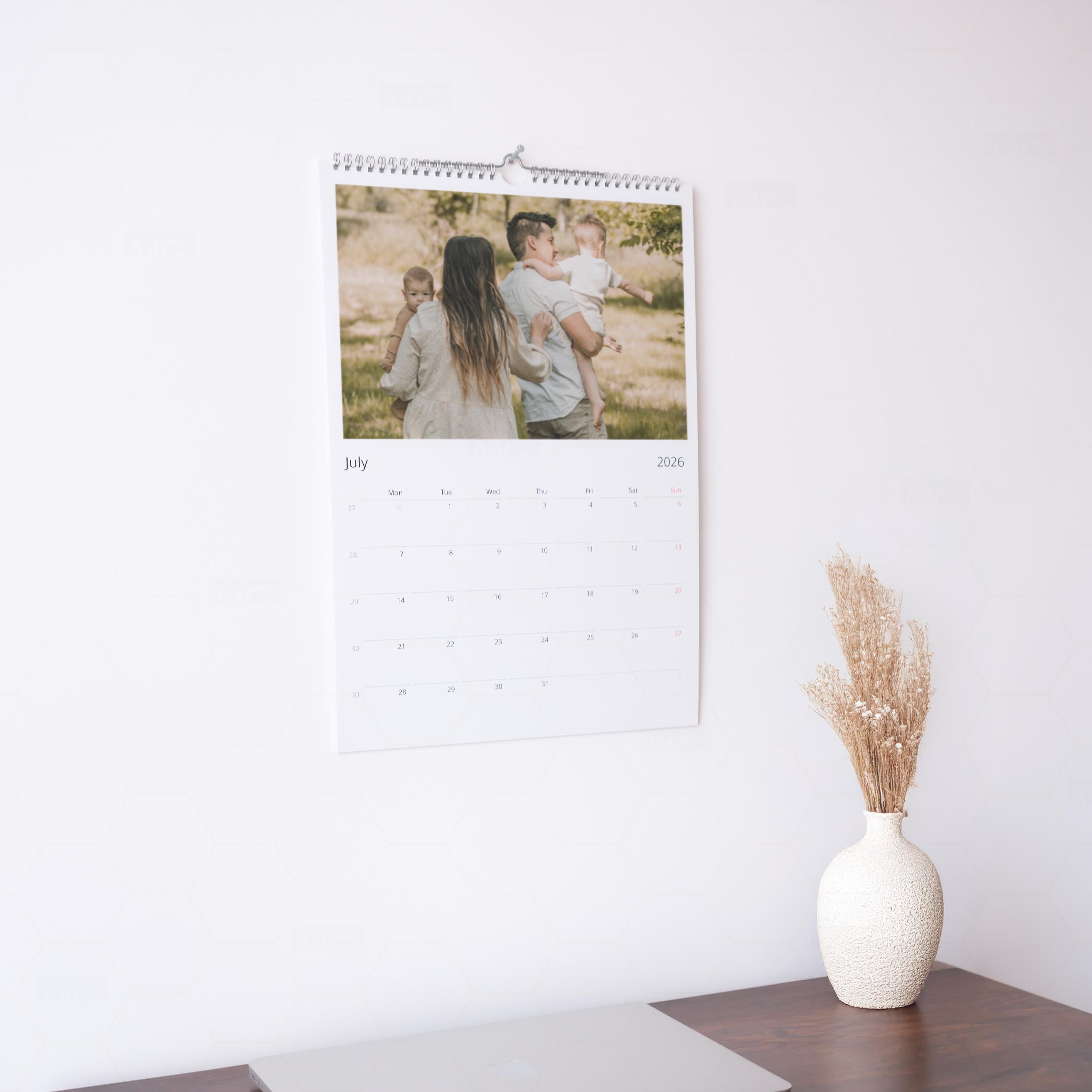 2026 Personalized Family Photo Calendar | Custom Family Calendar Gift ...