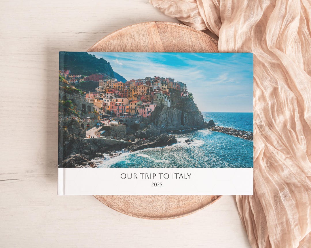 Italy Photo Album Printed - Personalized Travel Photo Album - Vacation ...