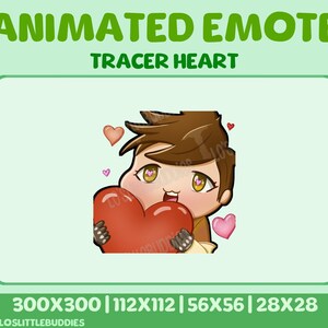 Tracer Animated Heart Emote for Twitch/discord/youtube - Etsy