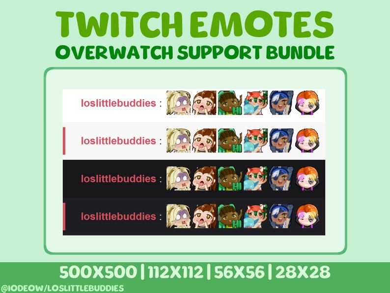 Overwatch Support Emotes (6) for Twitch/discord/youtube - Etsy