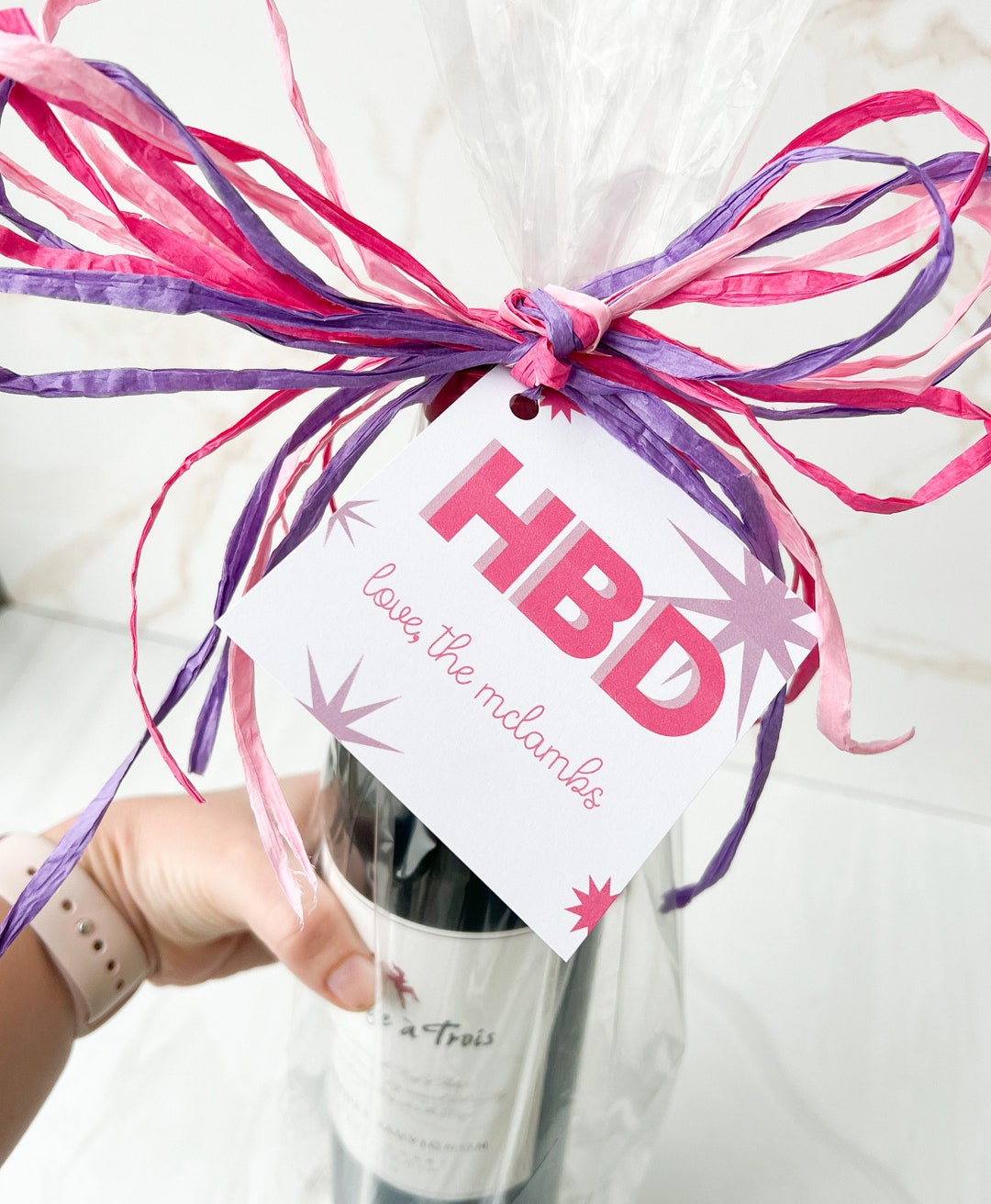 HAPPY BIRTHDAY HBD Tags, Family Gift Tags, Birthday Gift Tags ...