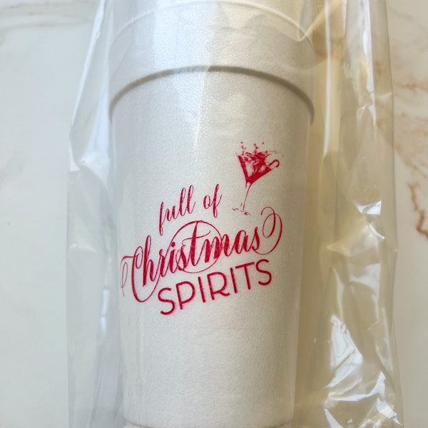 Christmas Foam Cups - Etsy