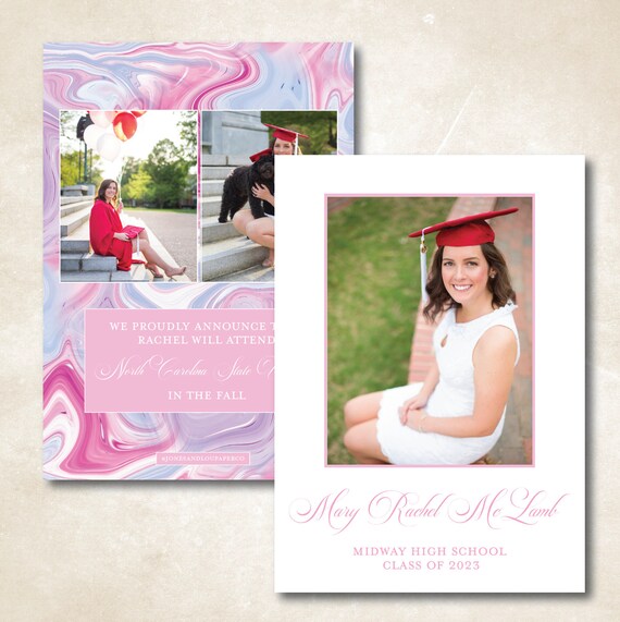 Preppy Graduation Announcements Photo Graduation Announcements | 500+