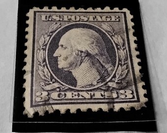 George Washington 3 Cent Stamp Purple - Etsy