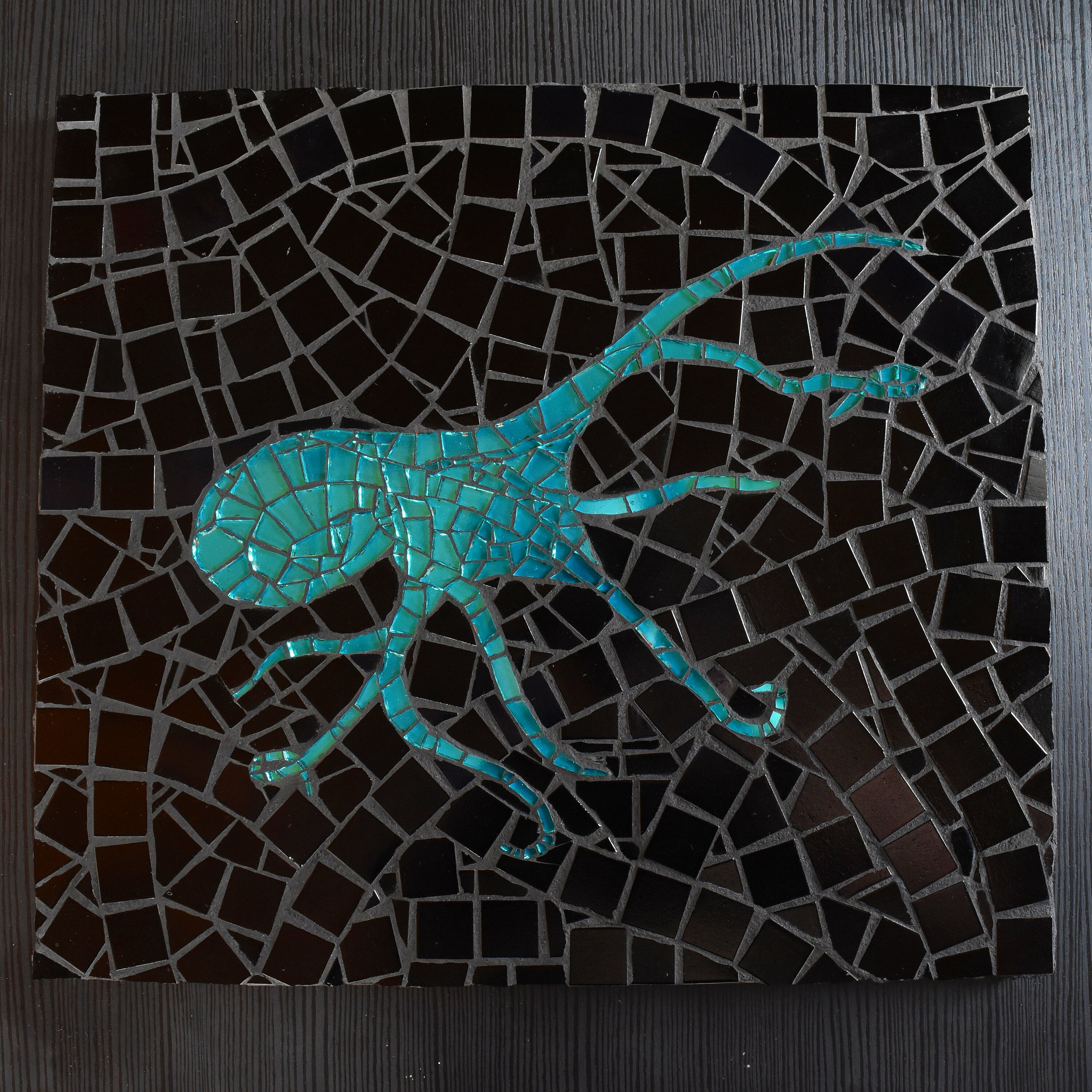 Blue and Black Deep Sea Octopus Mosaic - Etsy