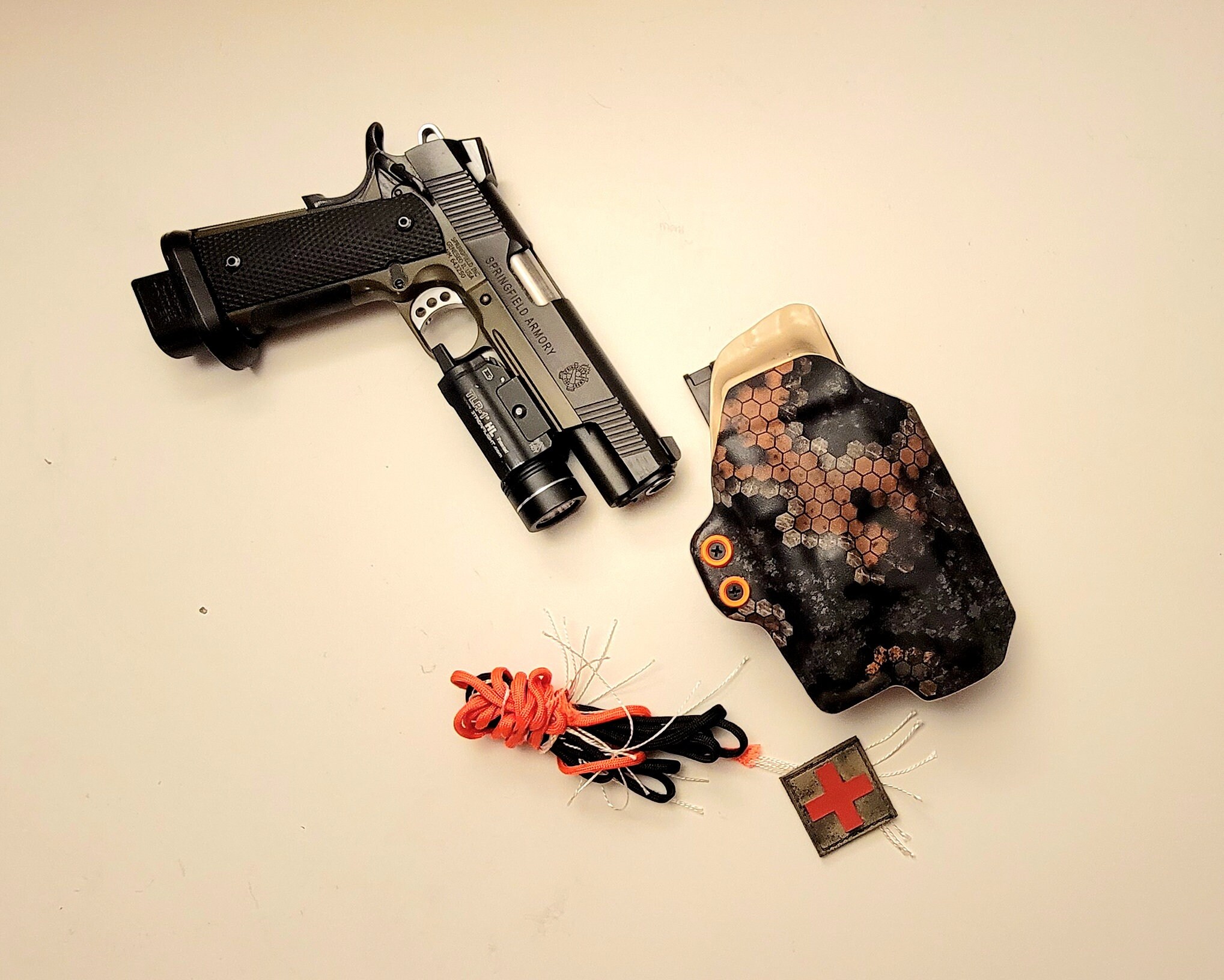 DROP HOLSTER for SPRINGFIELD Armory 1911 Operator Tlr-1 Hl W/ Qls Fork ...