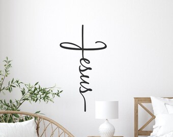 Metal Cross Jesus - Etsy