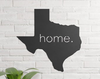 Texas State Metal Sign - Etsy