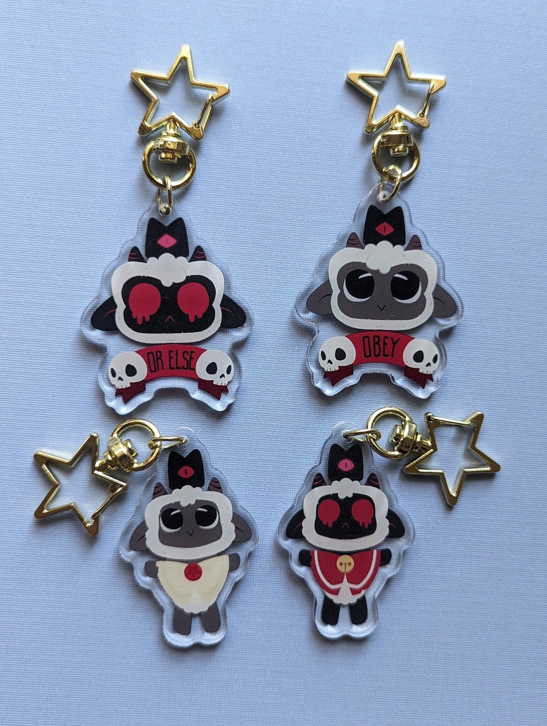 Cult of the Lamb Acrylic Keychains - Etsy