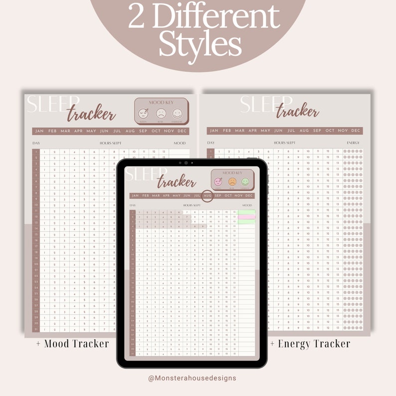 Sleep Tracker Digital Sleep Tracker Insert Goodnotes Sleep - Etsy