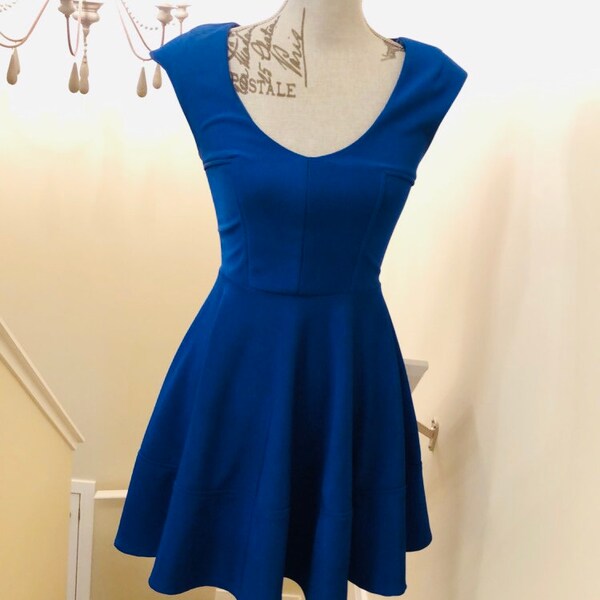 Sapphire Blue Dress - Etsy