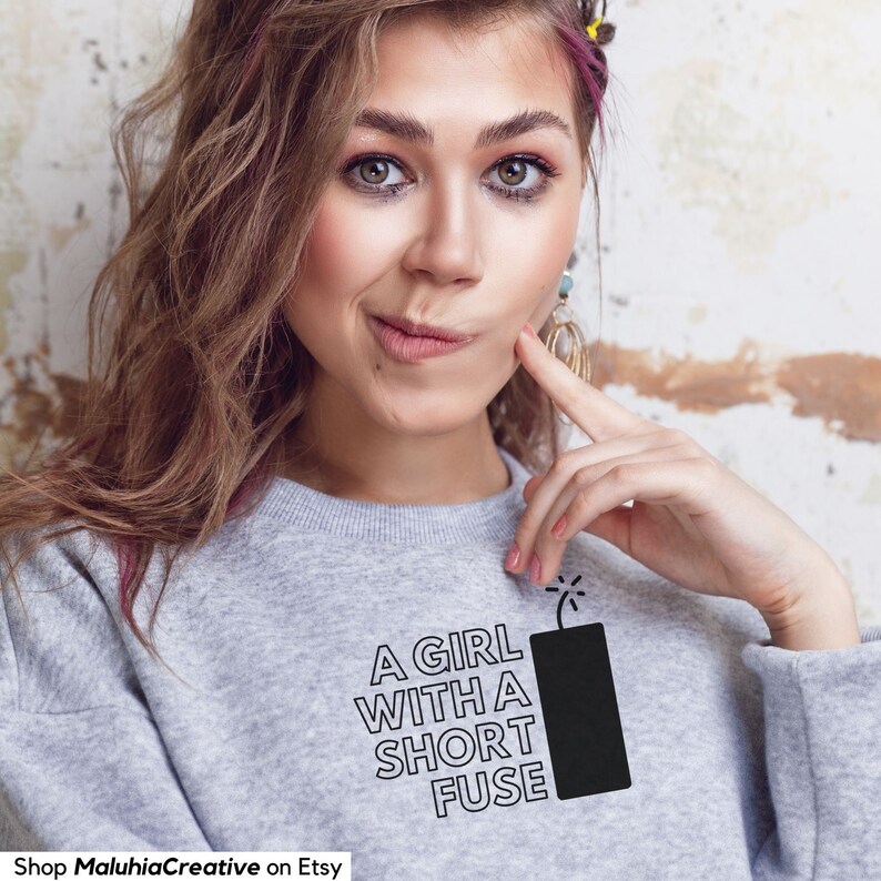 A Girl With A Short Fuse Digital File SVG PNG - Etsy