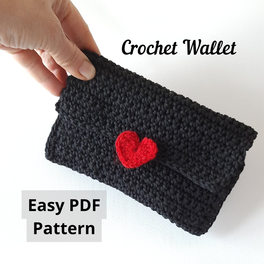 CROCHET PATTERN, Crochet Wallet Pattern, Crochet PDF Pattern, Easy ...