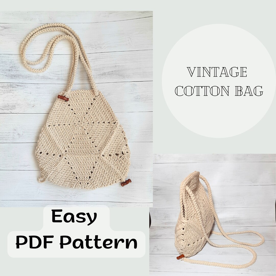 Crochet Vintage Bag Pattern, Bag Pattern, Crochet Pattern, Easy Pattern ...