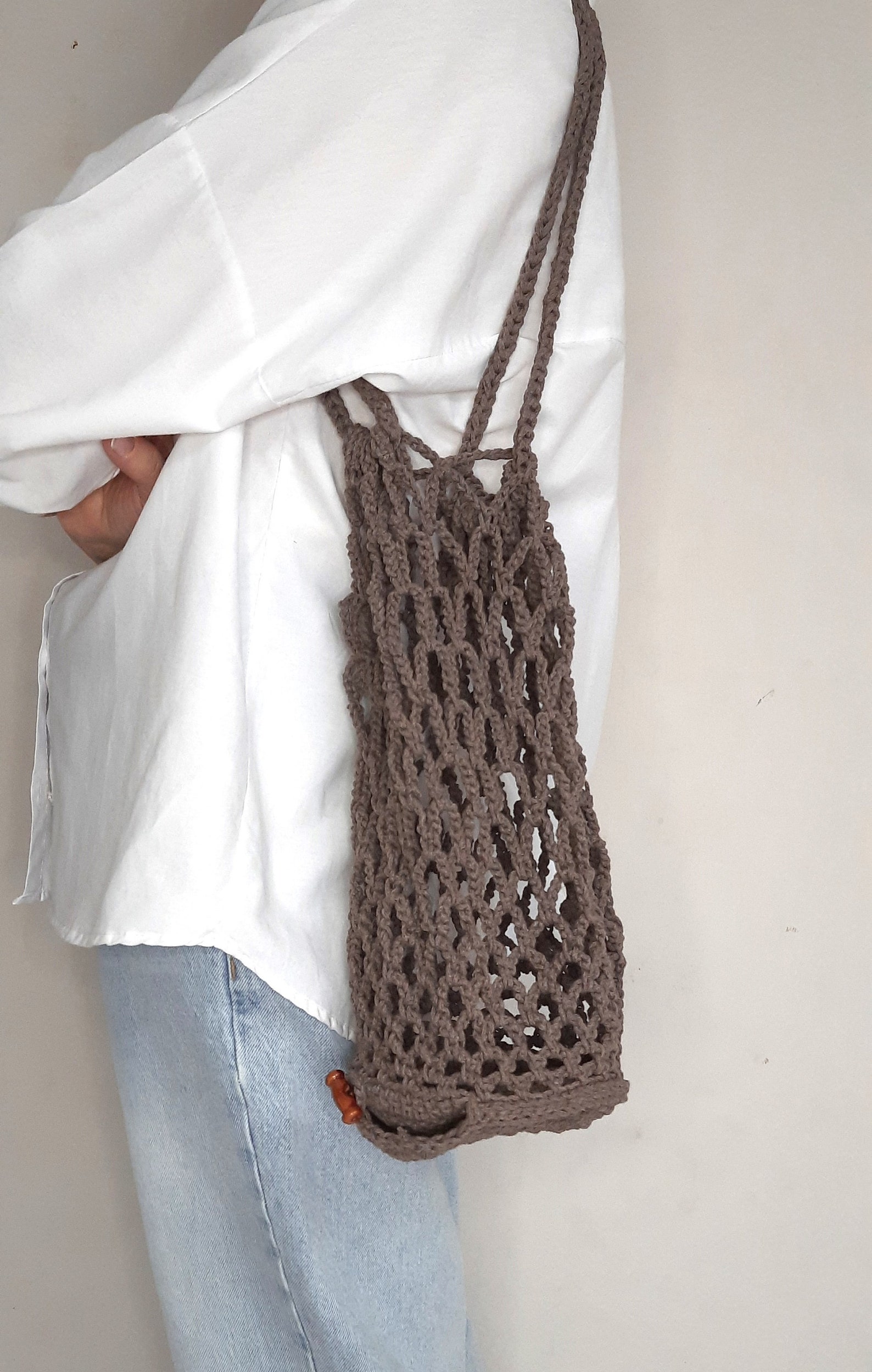 Easy Crochet Transformable Mesh Bag Pattern Pdf Pattern Etsy