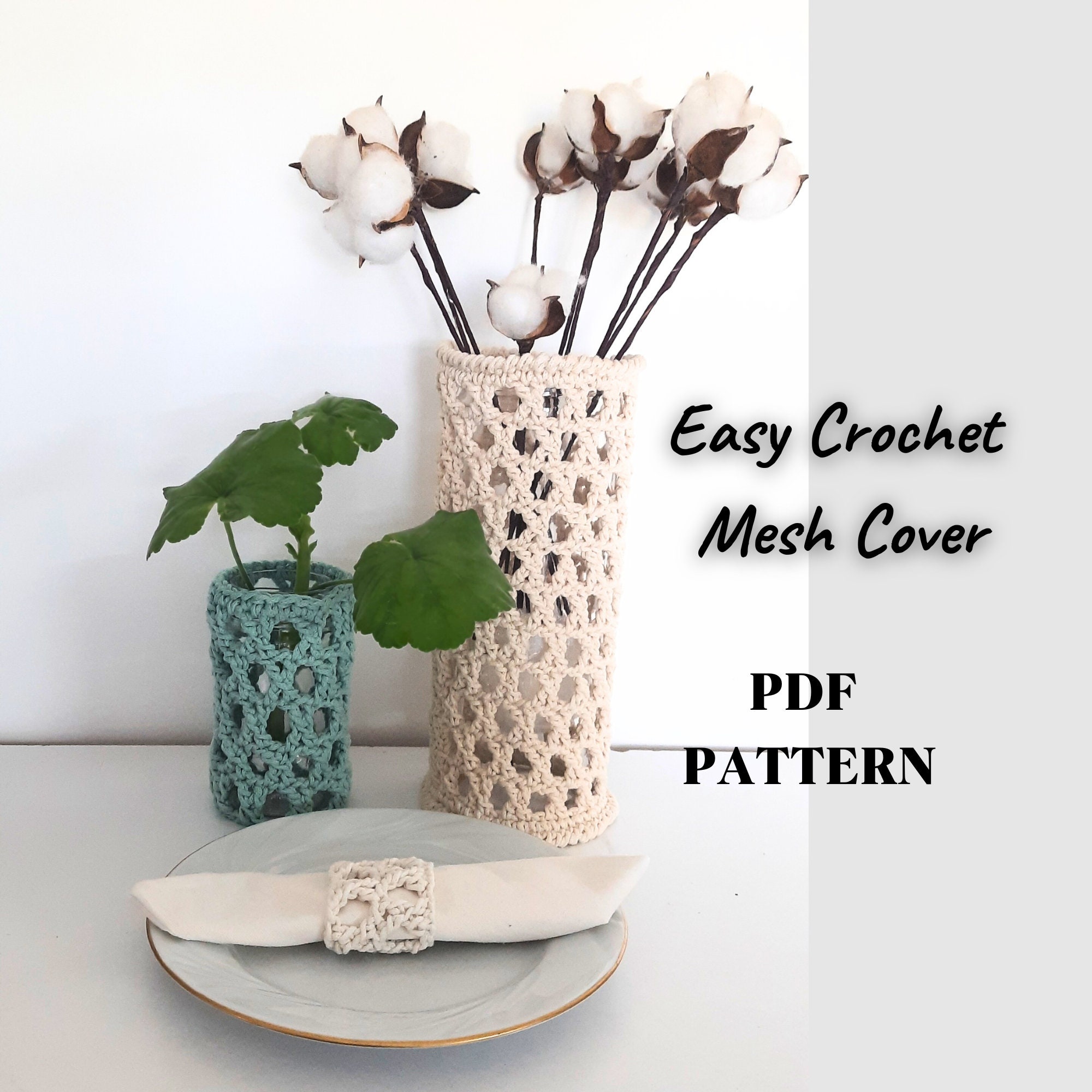 CROCHET PATTERN, Crochet Cover Pattern, Crochet Pattern Easy Crochet ...