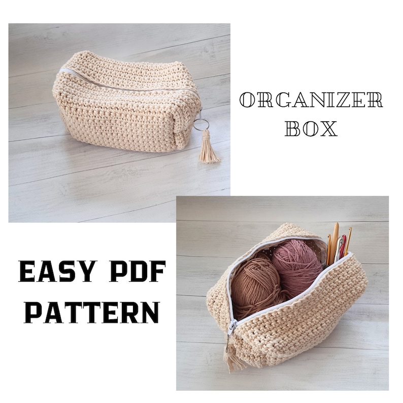 Crochet Organizer Bag Pattern: Easy Beginners Guide (PDF Pattern) - Etsy